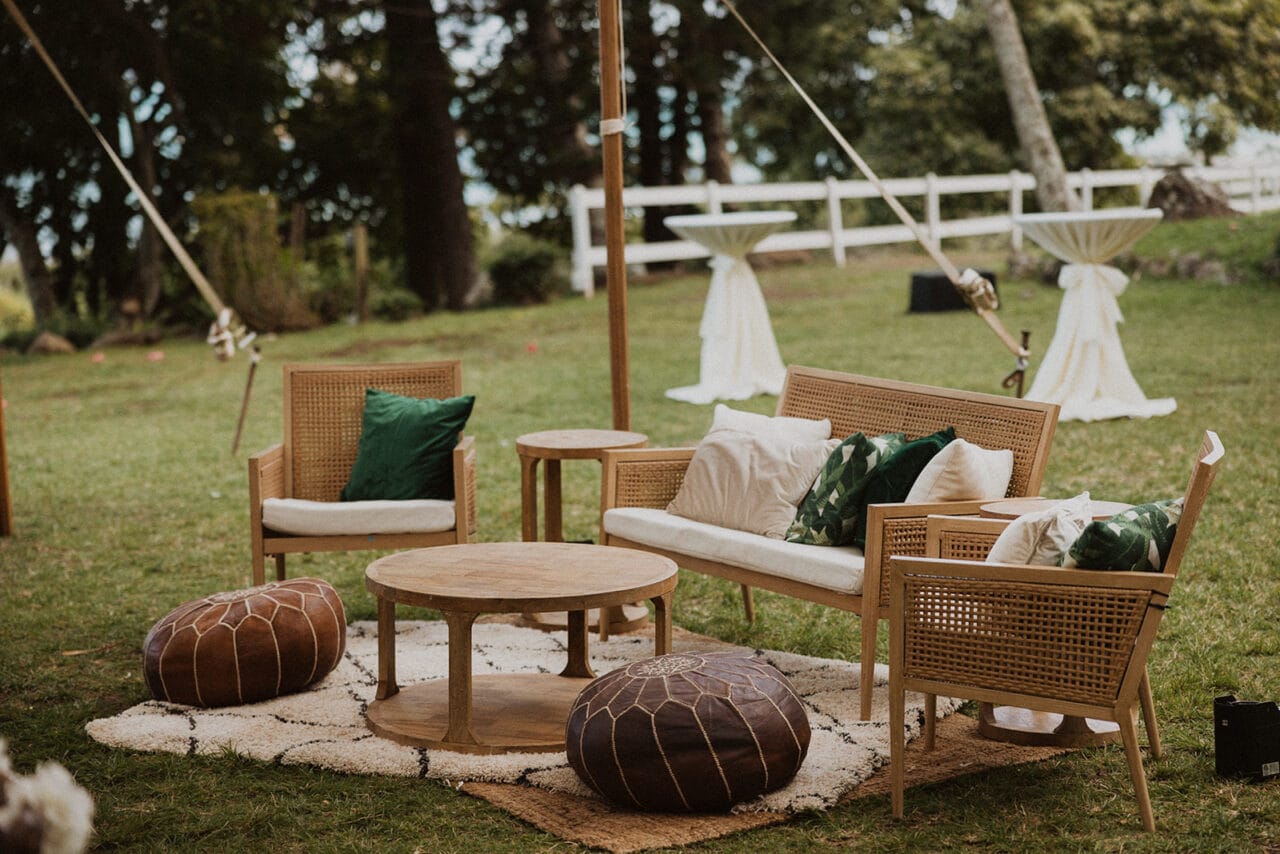 Rustic Garden, Island Views - Hawaii Wedding Style